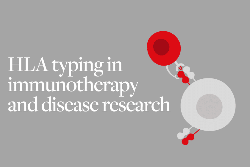 HLA typing in adoptive immunotherapy and disease research