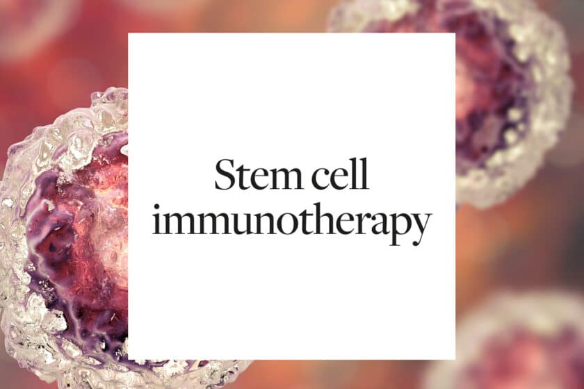 Stem cell immunotherapy: Harnessing the immune system